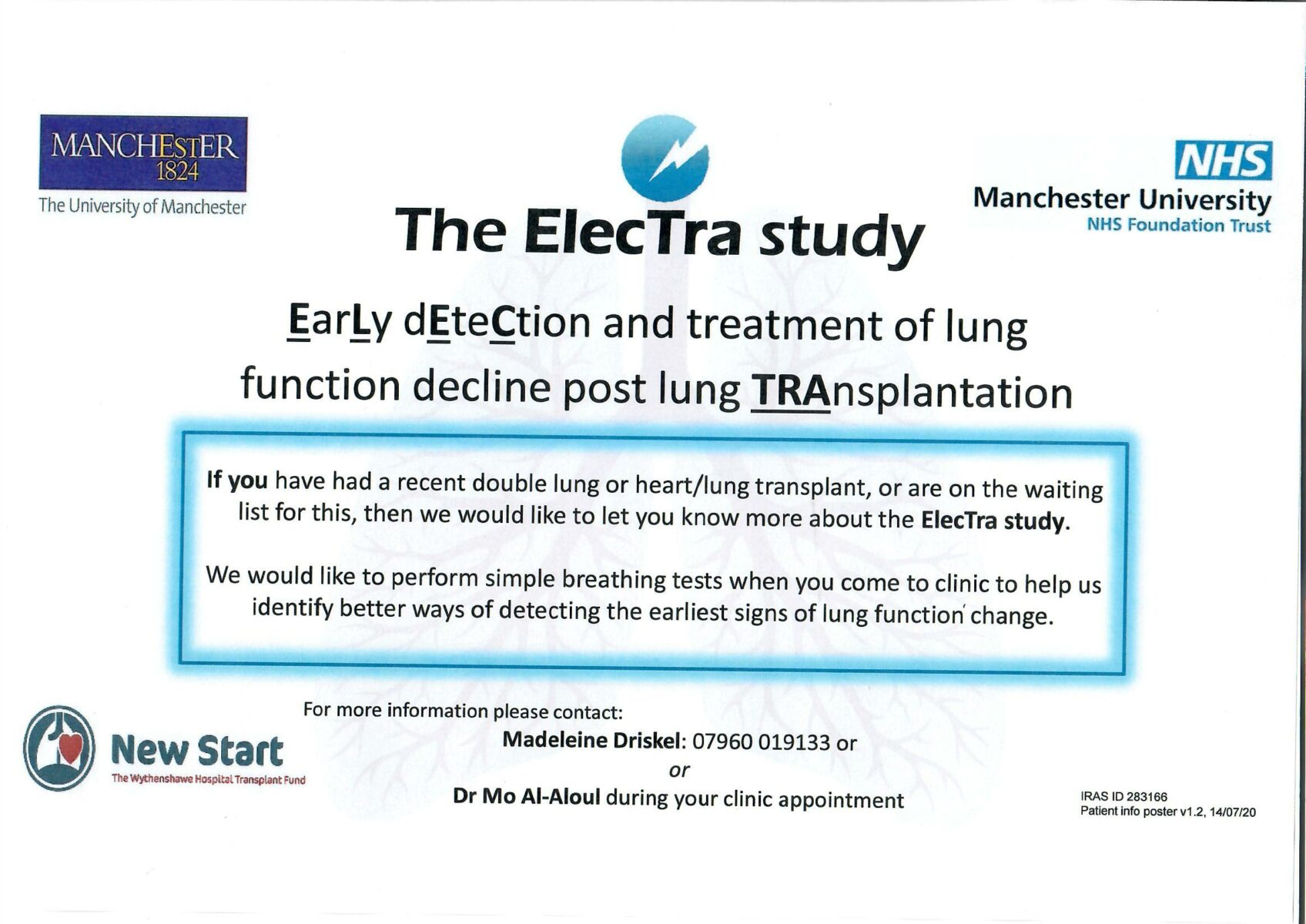 The ElecTra Study - New Start